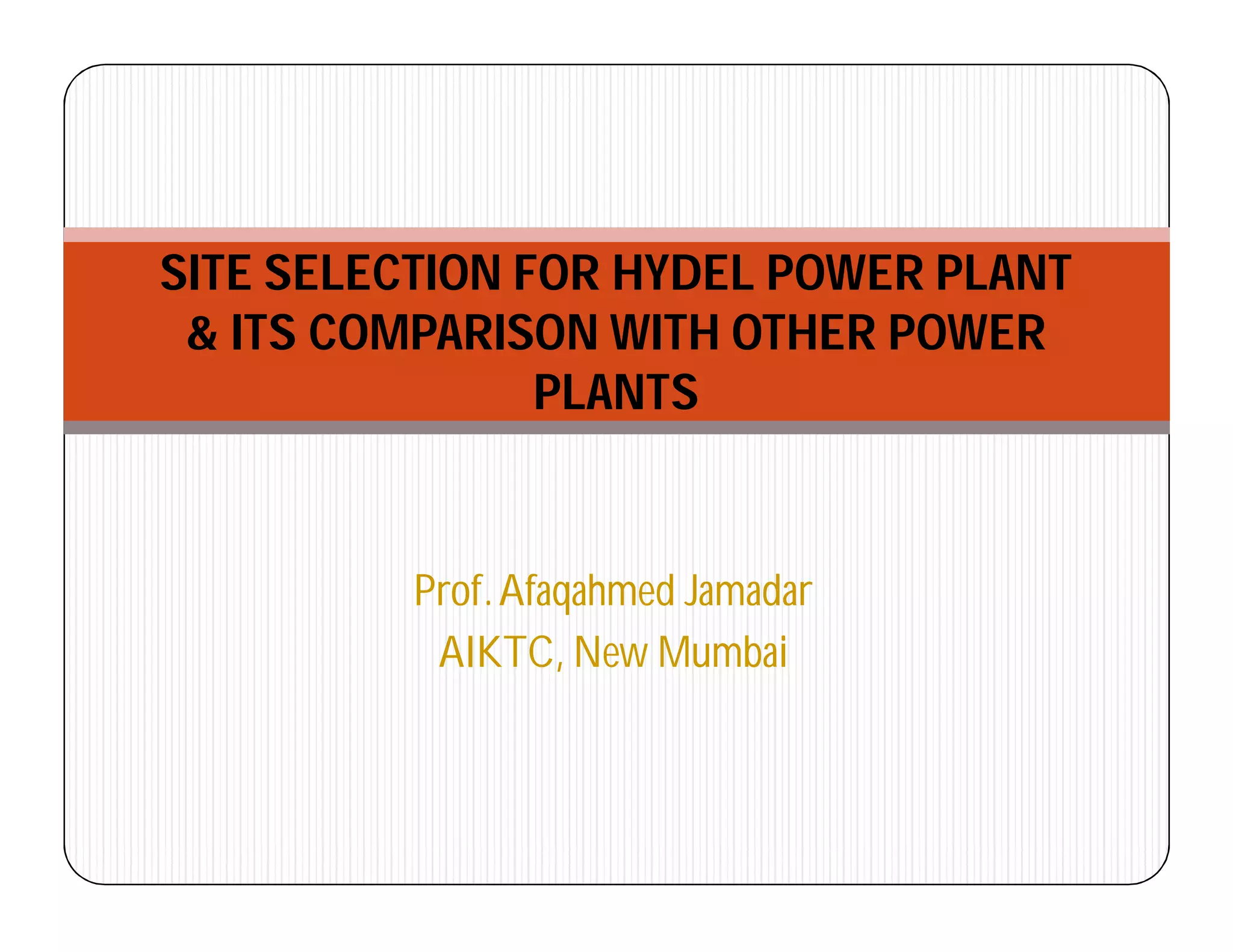 Site selection for Hydel Power Plant | PDF