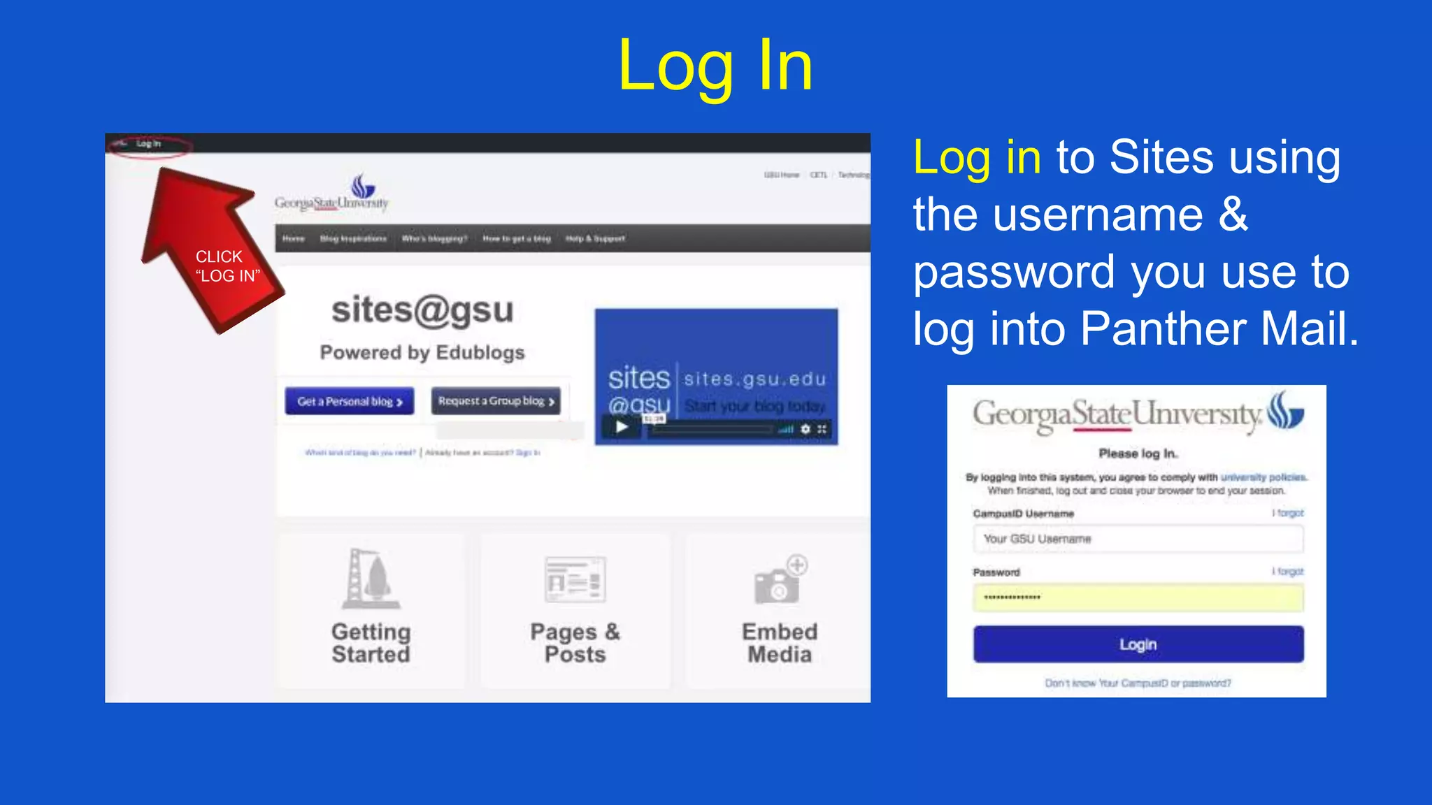 How To Use GSU Sites | PPT