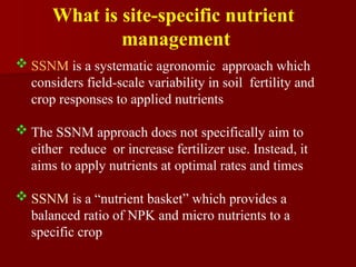 Site specific nutrient supply system.pptx
