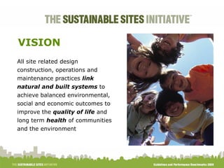 The Sustainable Sites Initiative | PDF