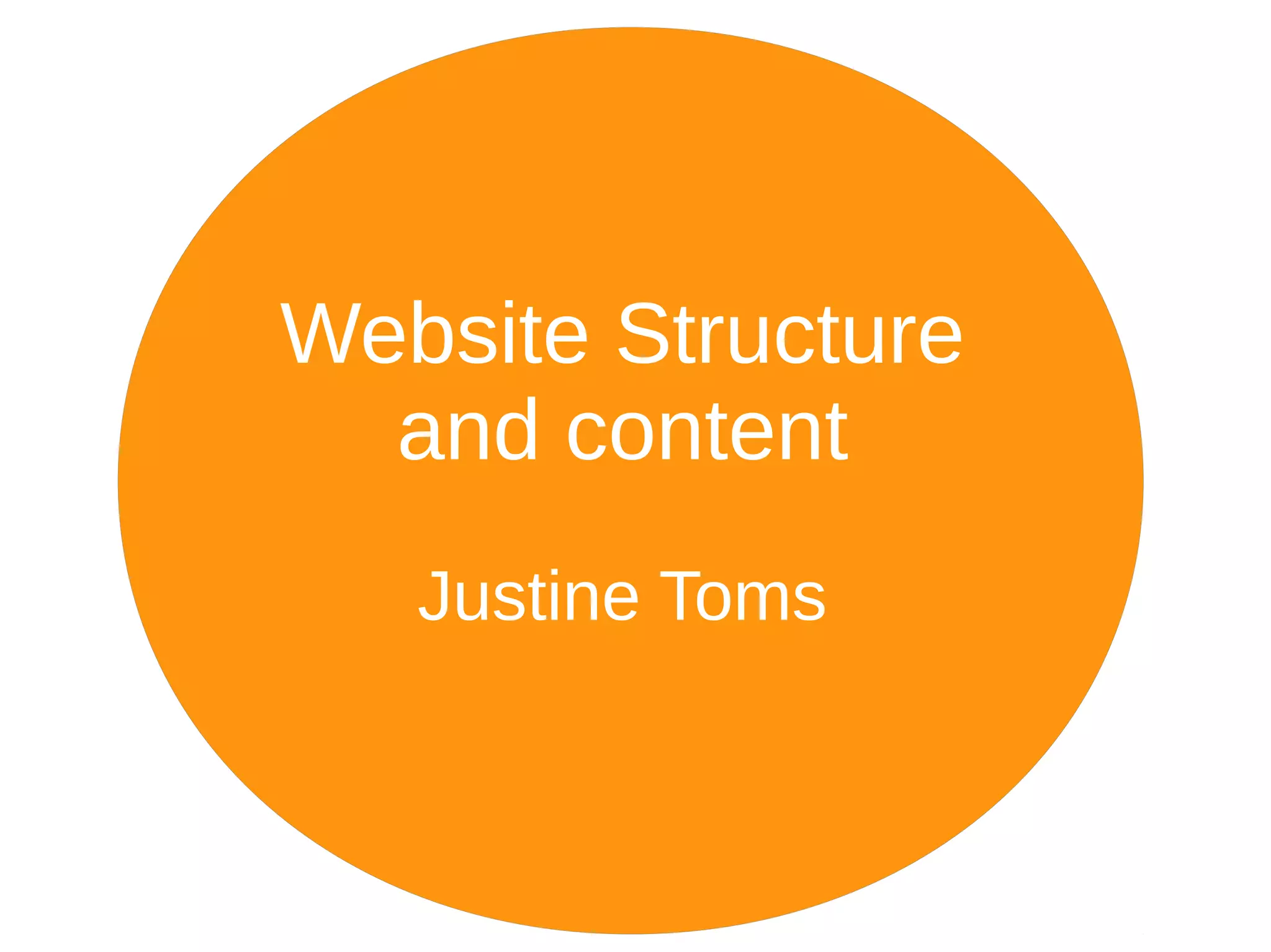 Website structure - Content for web | PDF