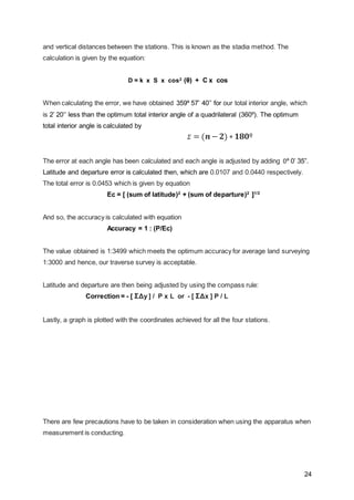 Sem 2 Site surveying report 2 | DOCX