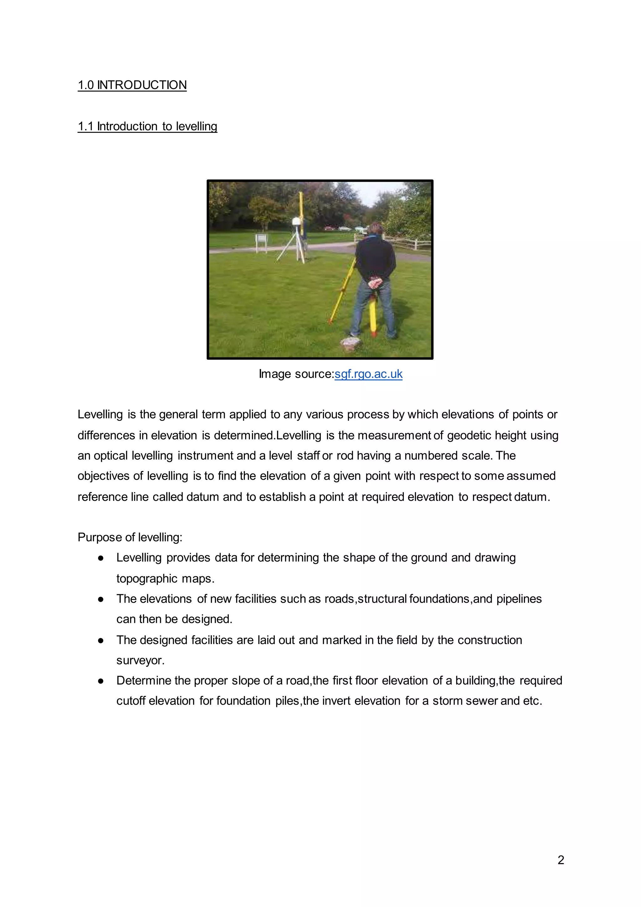 Site surveying report1 | DOCX