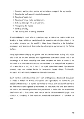 Site surveying report1 | DOCX