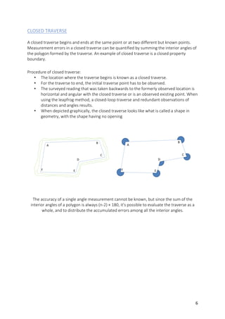 Site surveying report (theodolite) (autosaved) | PDF