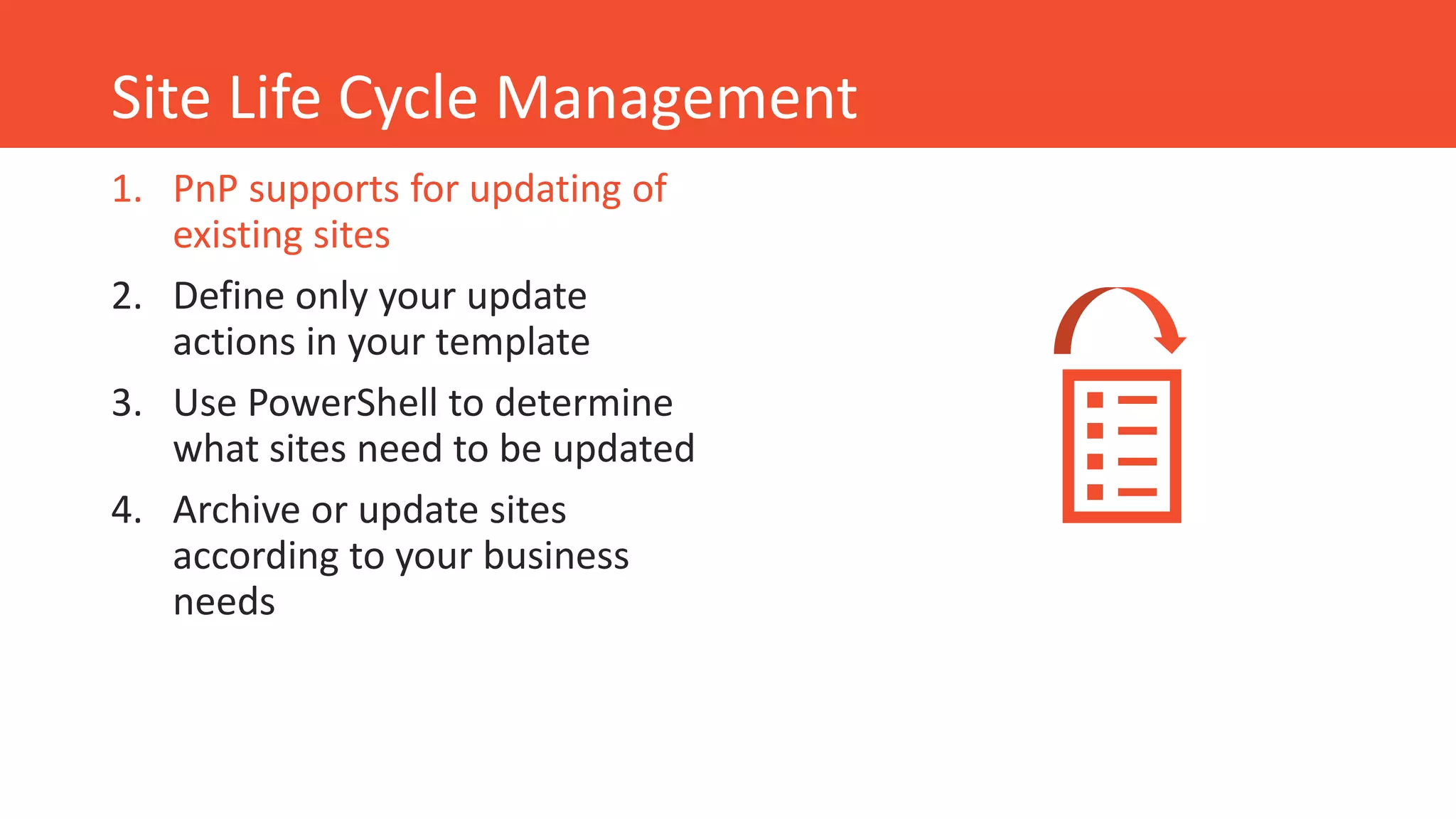 O365Con18 - Site Templates, Site Life Cycle Management and Modern ...
