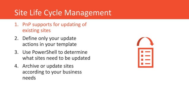 O365Con18 - Site Templates, Site Life Cycle Management and Modern ...