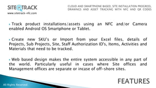 Site track - Innovative Construction Site and Drawings Tracking method ...
