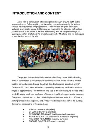 Site visit report | DOCX