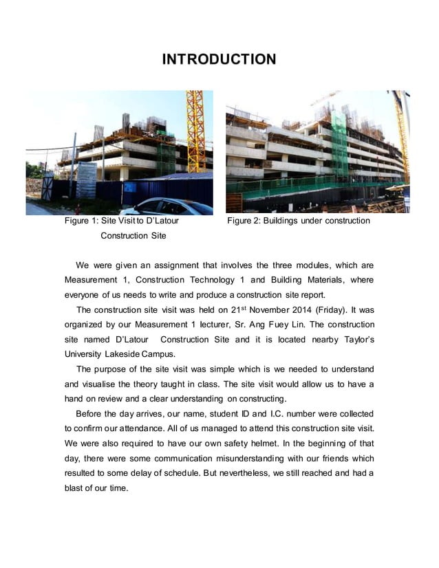 Site Visit Report | DOCX