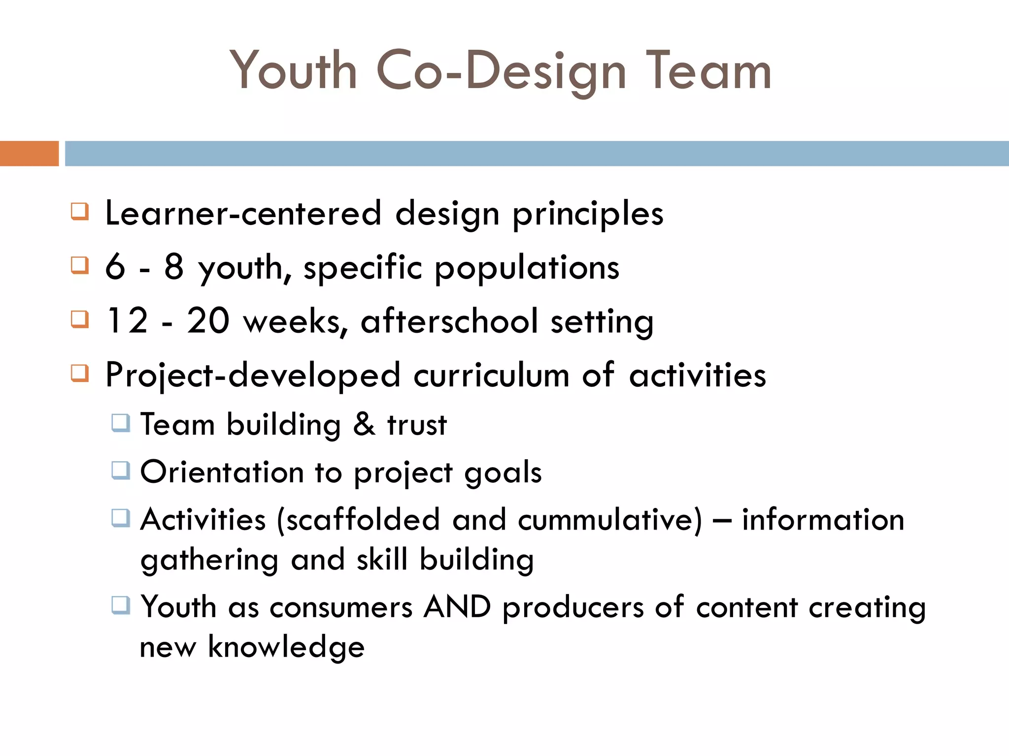 Youth-Centered Design Methodology | PPT