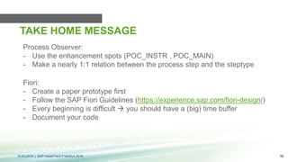 Sitfra 2016 Prozesstracking with SAP Process Observer | PPT