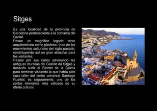 Turismo Sitges:Presentación de Sitges como ciudad Turística | PDF