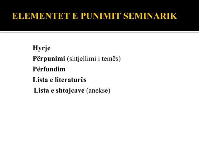Si të hartojmë një punim seminarikë | PDF