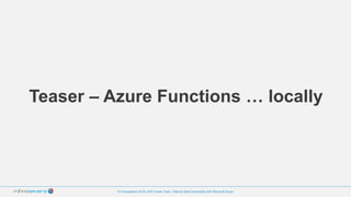 SAP Inside Track Hamburg 2019 - Side-by-Side Extensibility with Microsoft Azure | PPT