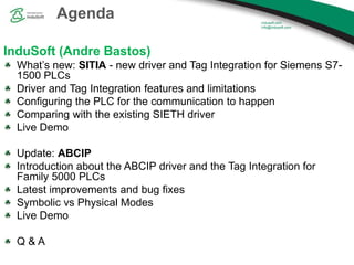 InduSoft Web Studio Driver Overview – SITIA and ABCIP | PPTX