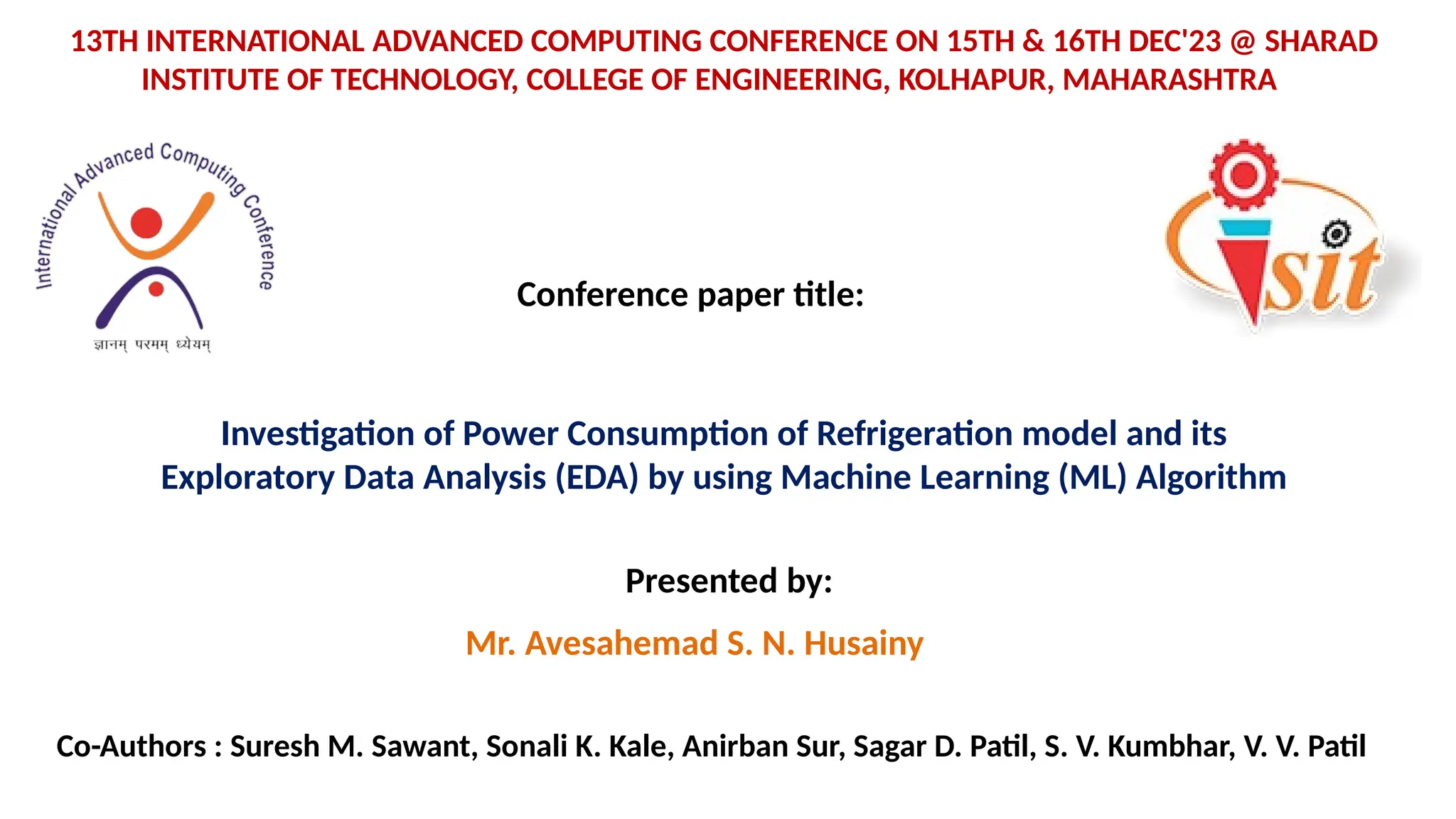 Investigation of Power Consumption of Refrigeration model and its ...