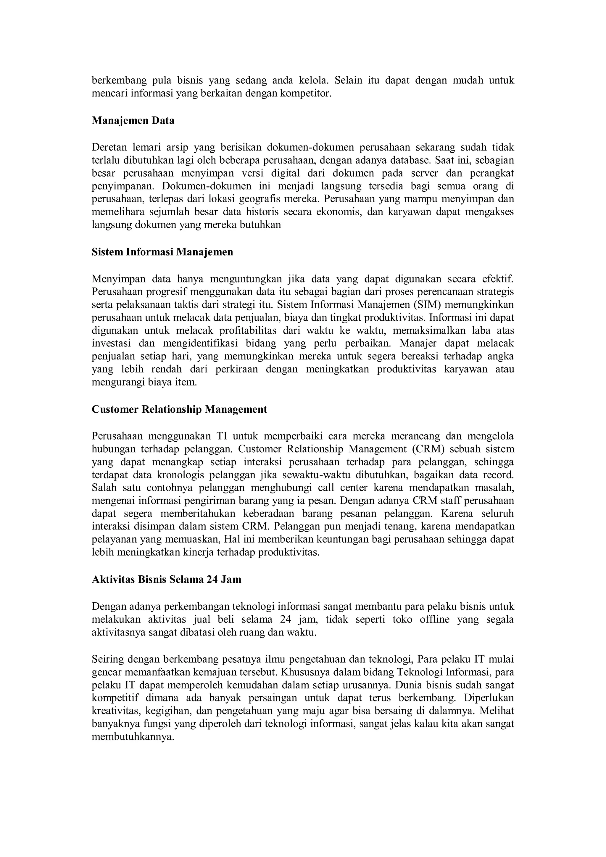 IMPLEMENTASI TELEKOMUNIKASI, INTERNET DAN TEKNOLOGI NIRKABEL | PDF