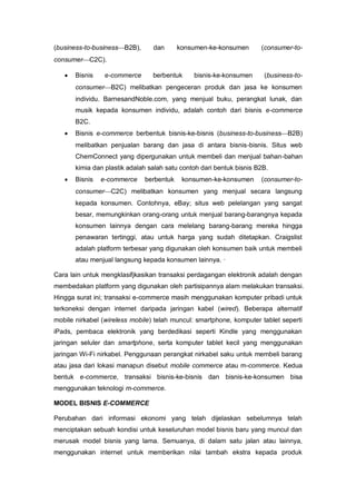 E-Commerce: Pasar Digital dan Barang Digital | PDF