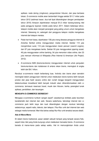 E-Commerce: Pasar Digital dan Barang Digital | PDF