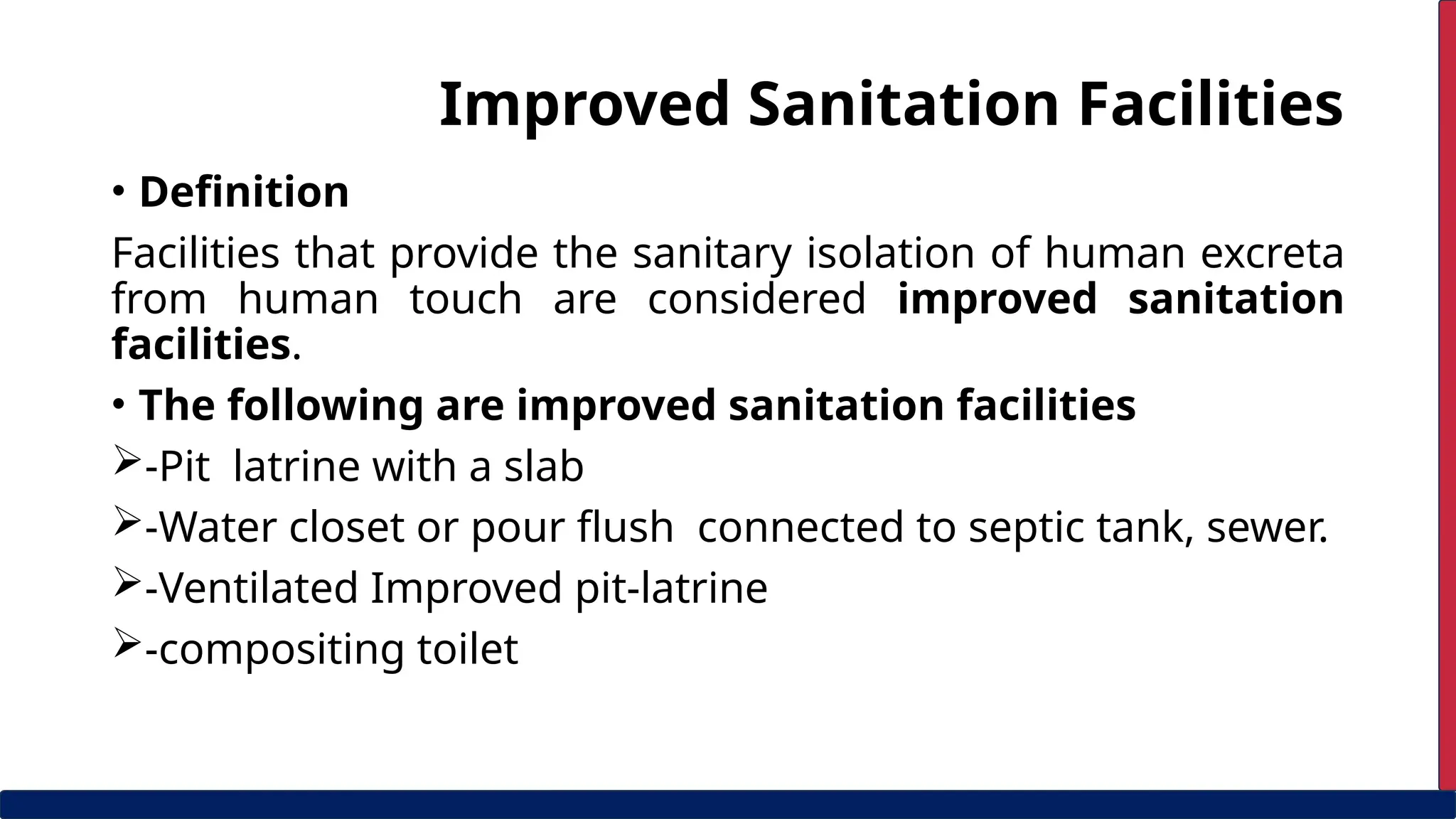SITING AND CONSTRUCTION OF IMPROVED SANITATION FACILITIES.pptx