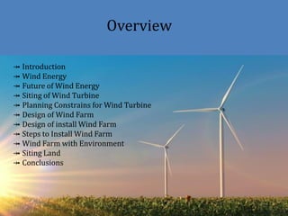 Siting and Planning Design of Wind Turbines | PDF