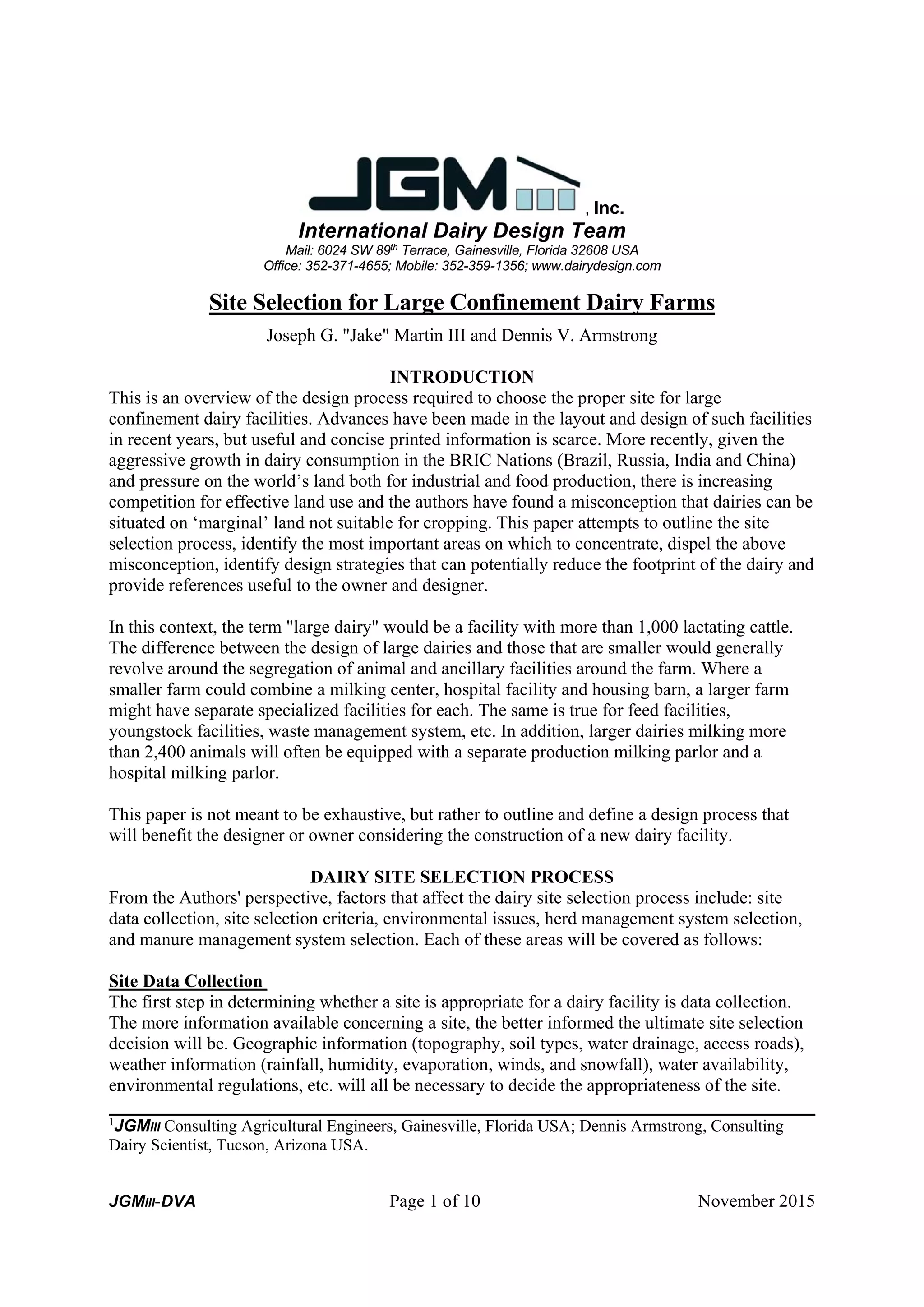 Siting dairy facilities_jgm-dva_10-02-2015 | PDF