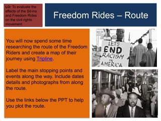 Civil Rights Movement Sit Ins And Freedom Rides