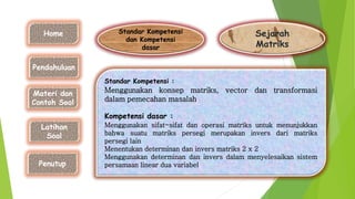 Sitinurhalizah 1820206050 matriks | PPTX