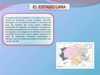 Sitios turísticos Estado Lara | PPT