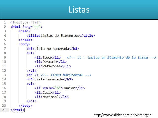Sitio web (html) ejemplos 02 | PPT