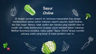 Usaha Sayur Online | PPTX