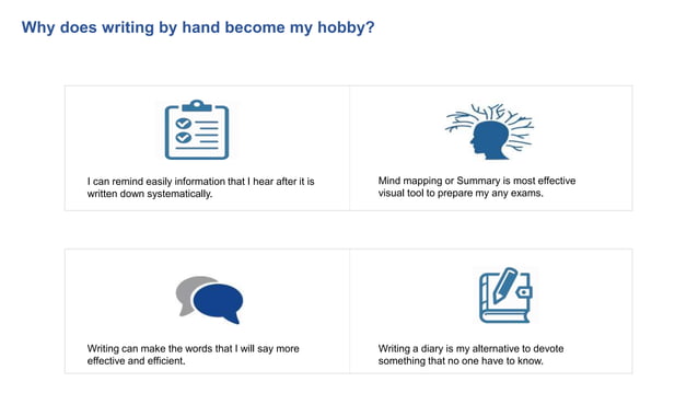 Hobby Description : Writing | PPT