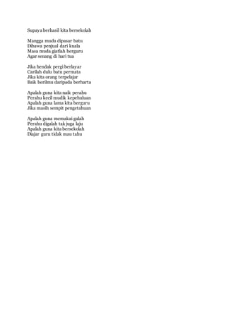 kumpulan pantun by sitisarah | DOCX