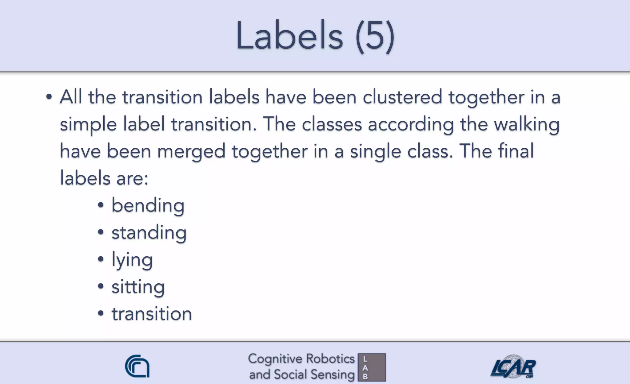 Classification of indoor actions through deep neural networks | PPT