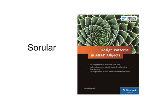 SITIST 2016 Dev - Design Patterns in ABAP Objects | PPTX