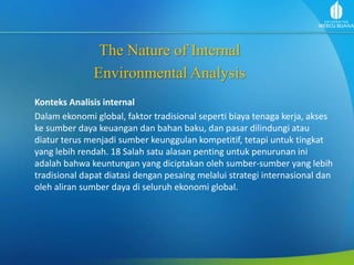 Siti waliha the internal environment | PPTX