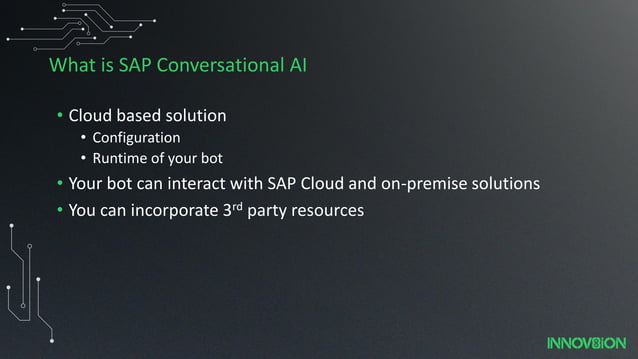 sitNL 2019 - SAP Conversational AI | PDF