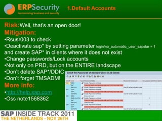 Sitnl erp sec-2011 | PPT