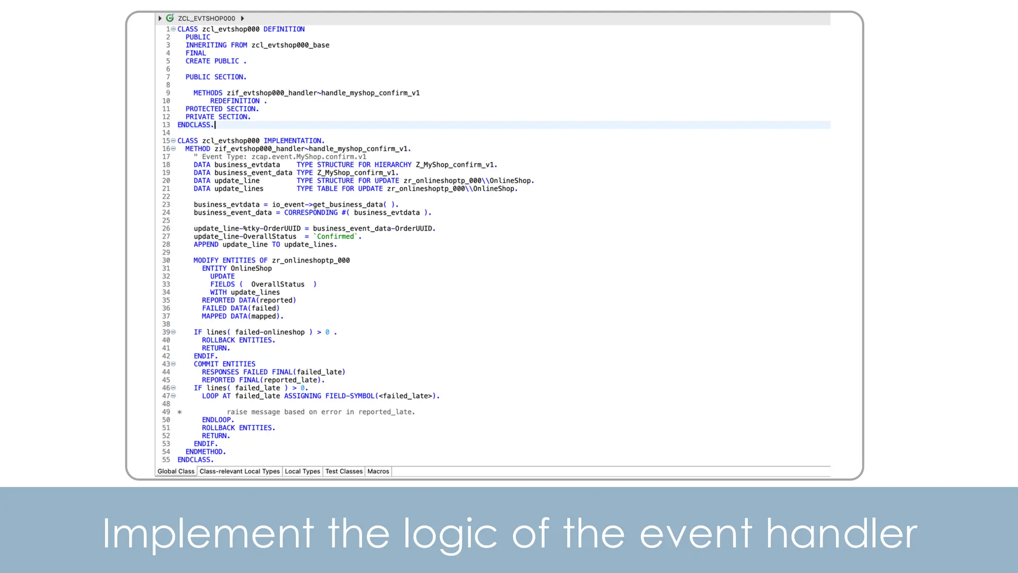 Building event-driven application with RAP Business Events in ABAP ...