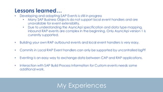 Building event-driven application with RAP Business Events in ABAP ...