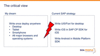 TechEd recap of SAP's mobile strategy + my critical view | PDF | Computer Software and ...