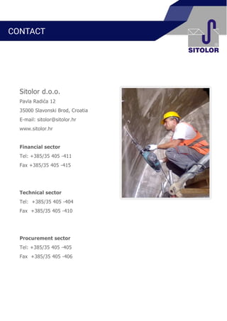 Brošura tvrtke Sitolor d.o.o. | PDF