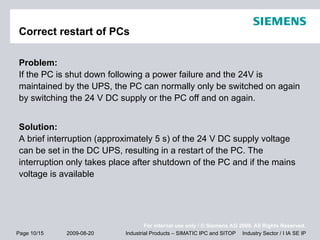 SITOP and SIMATIC Inustrial Personal Computer | PPT