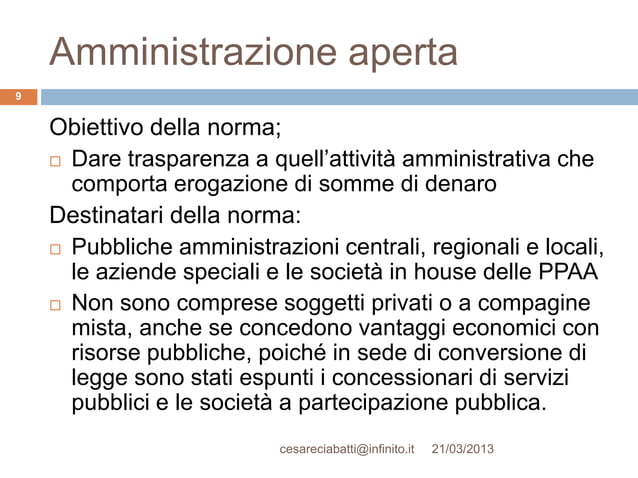 Sito web e amministrazione apeta | PPT