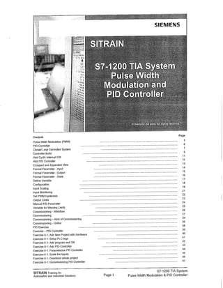 Sitrain s7 1200 pwm pid | PDF