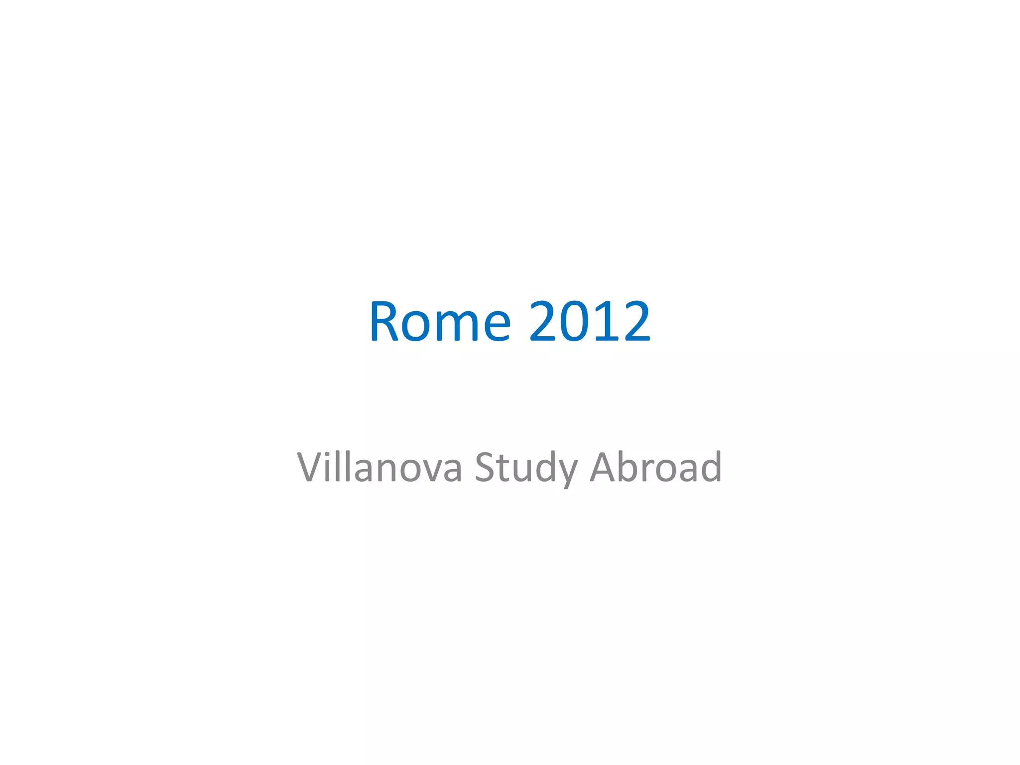 Rome Slideshow | PPTX