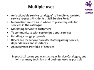 Service Catalogue SITS 2013 presentation | PPTX