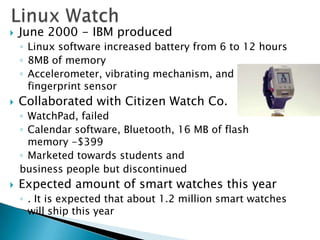 Sit smartwatches presentation wiki | PPT
