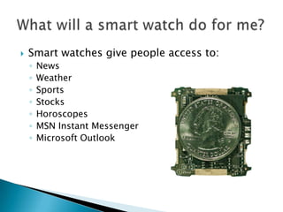 Sit smartwatches presentation wiki | PPTX